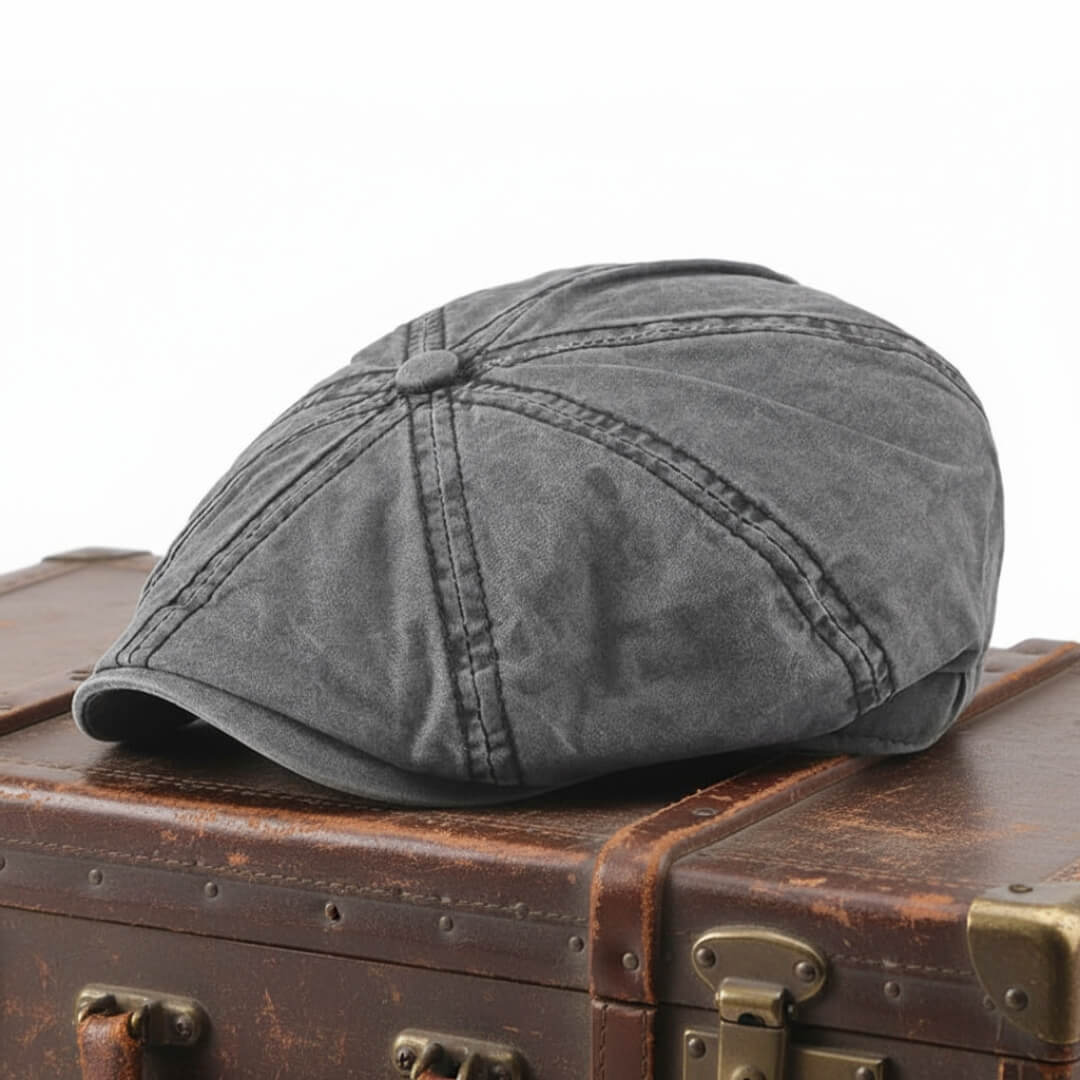 Washed Cotton Newsboy Cap | MALIBU – George Caps