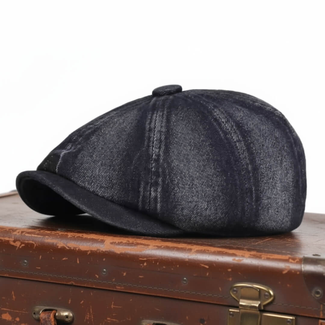 Denim Newsboy Cap | LUCERNE – George Caps